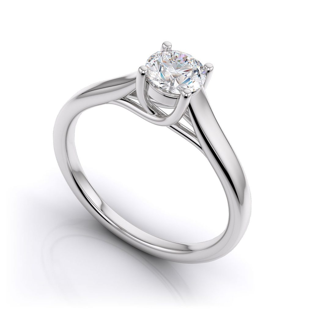 Solitaire Trellis Setting 4 Prong for Round
