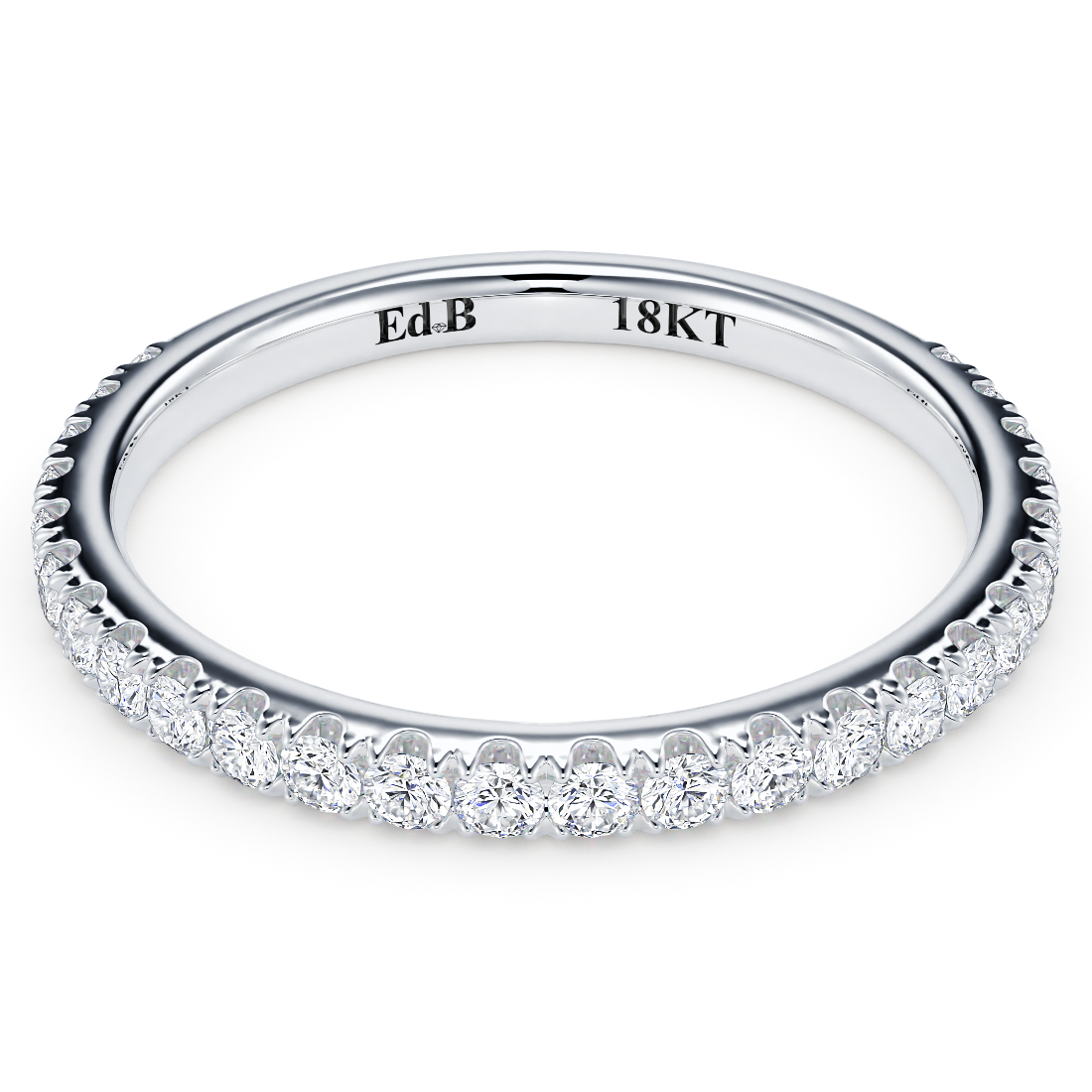 Simple diamond wedding band available several widths